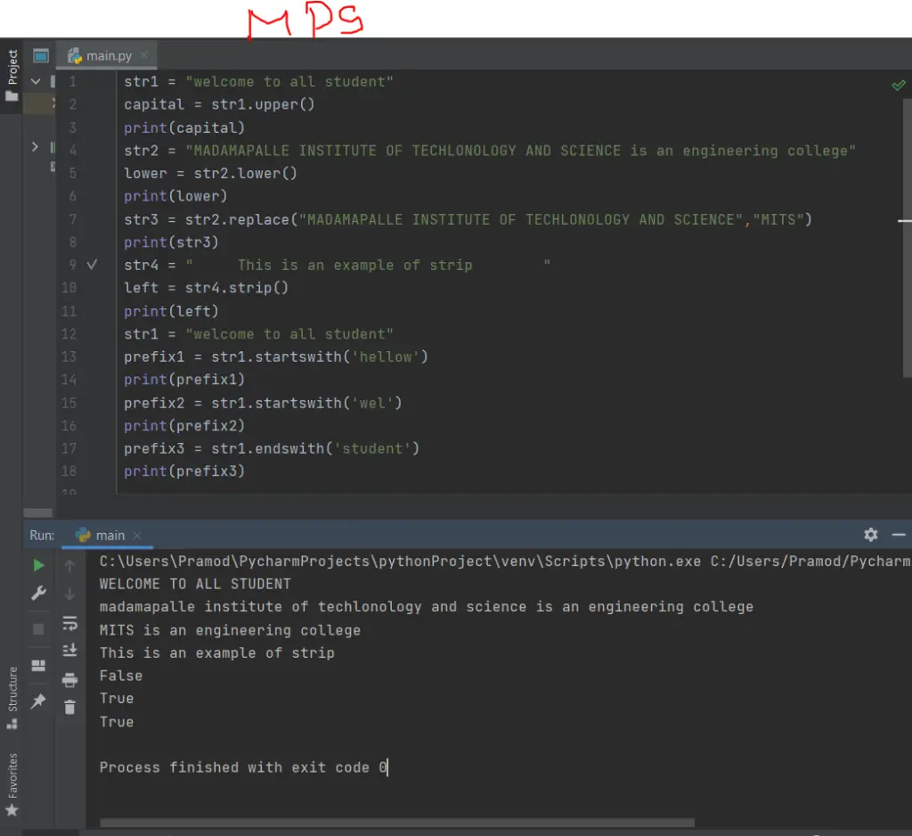Python Various Operation On String Python String Method