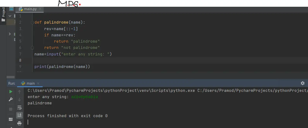 Python Palindrome Number With Example My Programming School