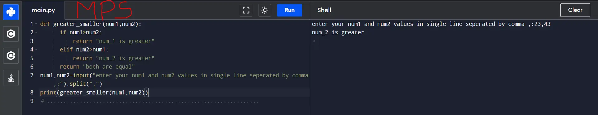 Flowchart For Finding Biggest Number In Python | Algorithm And ...