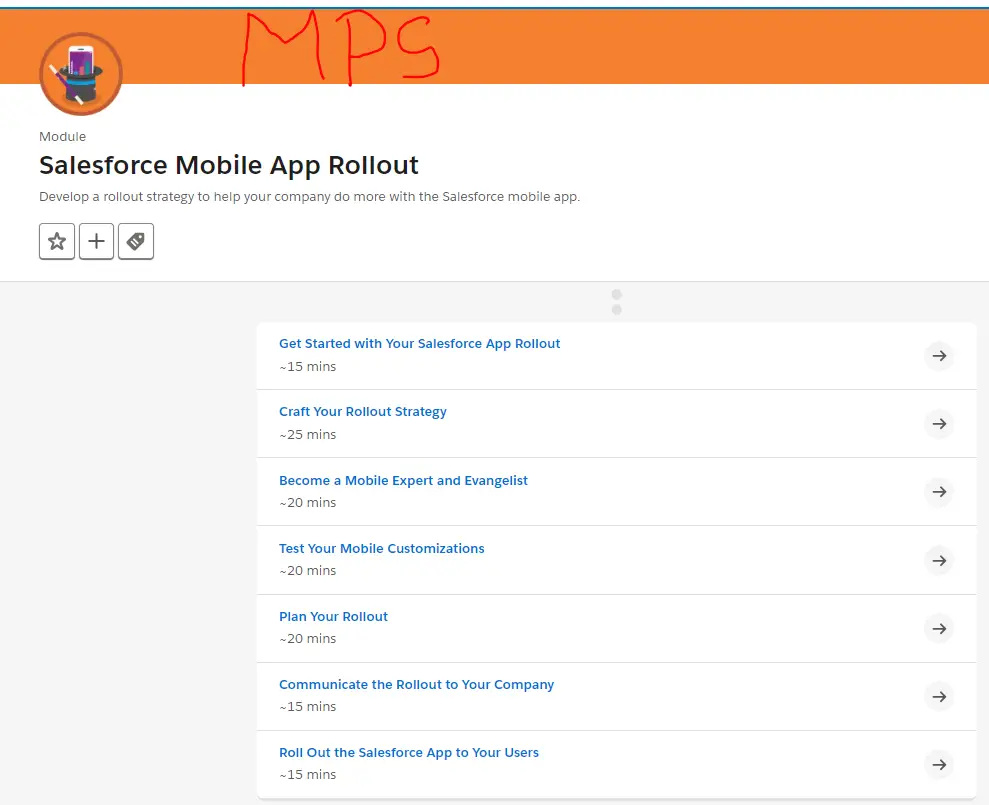 Module Salesforce Mobile App Rollout Trailhead Quiz