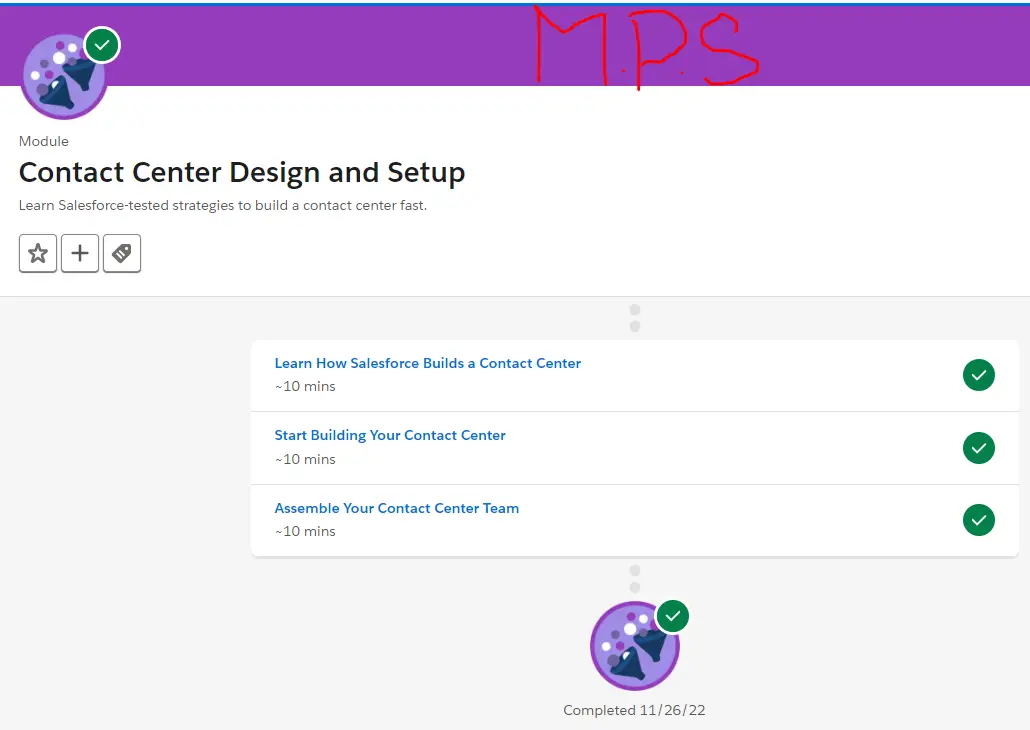 Module: Contact Center Design And Setup -Trailhead Salesforce