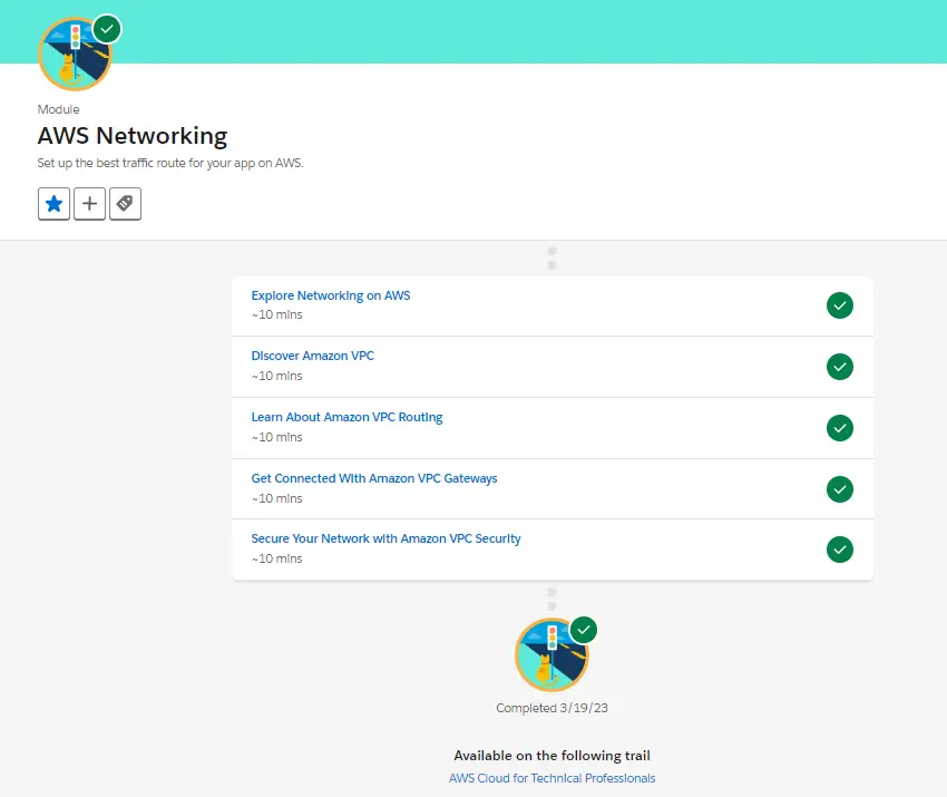 Module: AWS Networking -Trailhead Salesforce Answers