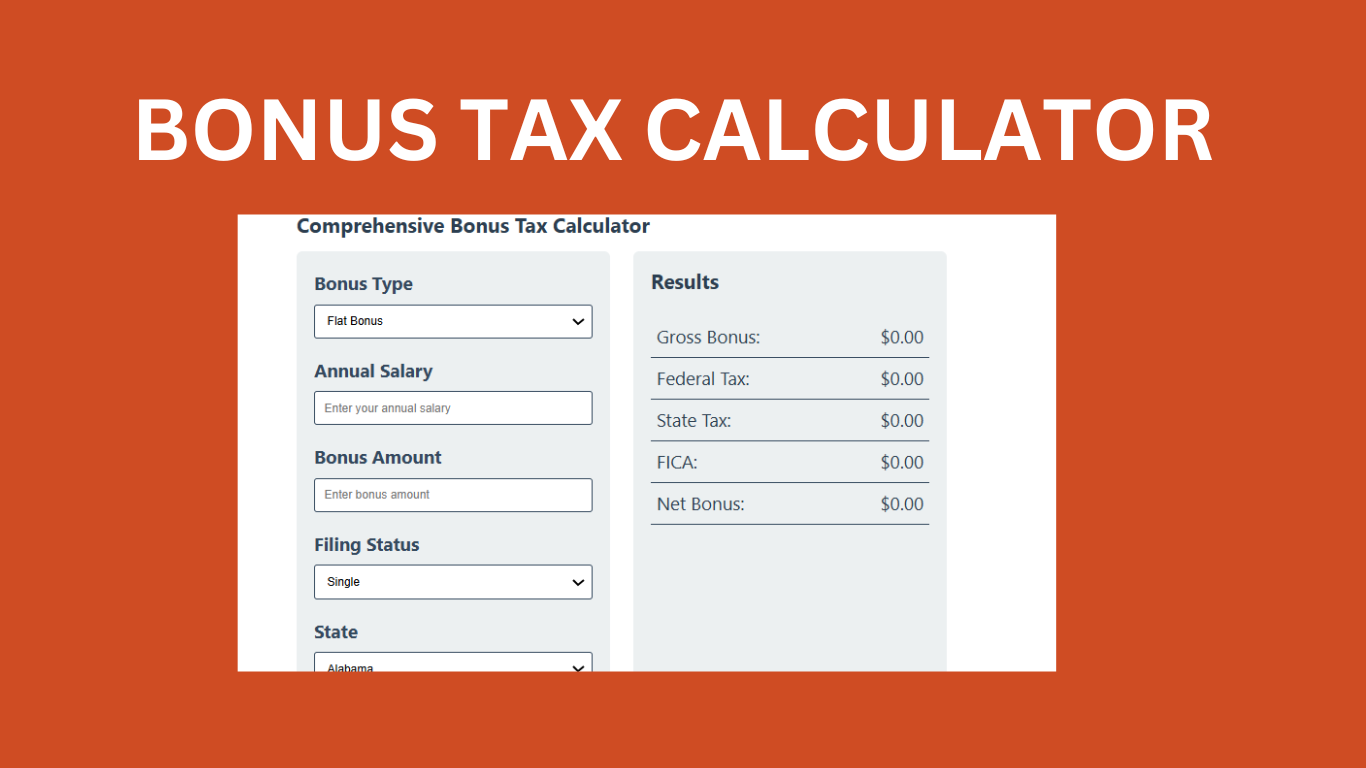 Bonus Tax Calculator 2025